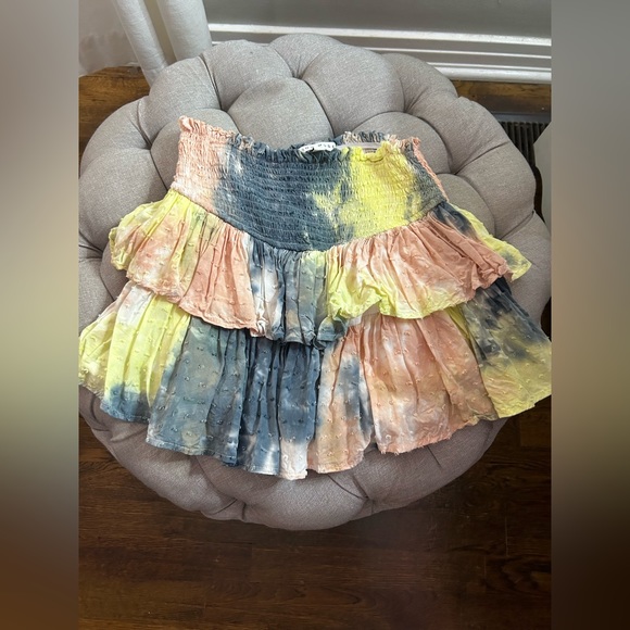 Skirts | Tie Dye Miou Muse Skirt With Built In Shorts | Poshmark